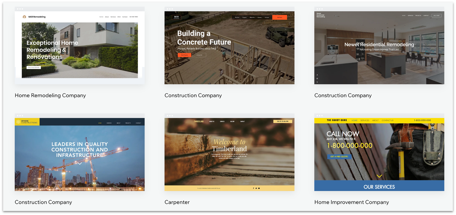 10 Best Website Builders for Construction Companies in 2025